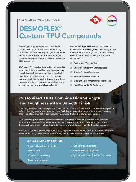 DESMOFLEX® Custom TPU Compounds Brochure | Thank You